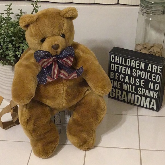 Accessories | Caramel Brown Bear Backpack | Poshmark